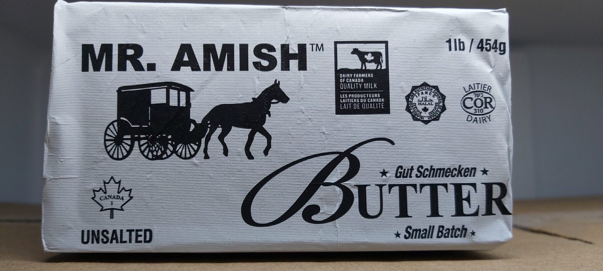Mr. Amish 1lb Churned Unsalted Butter – Mr. Amish